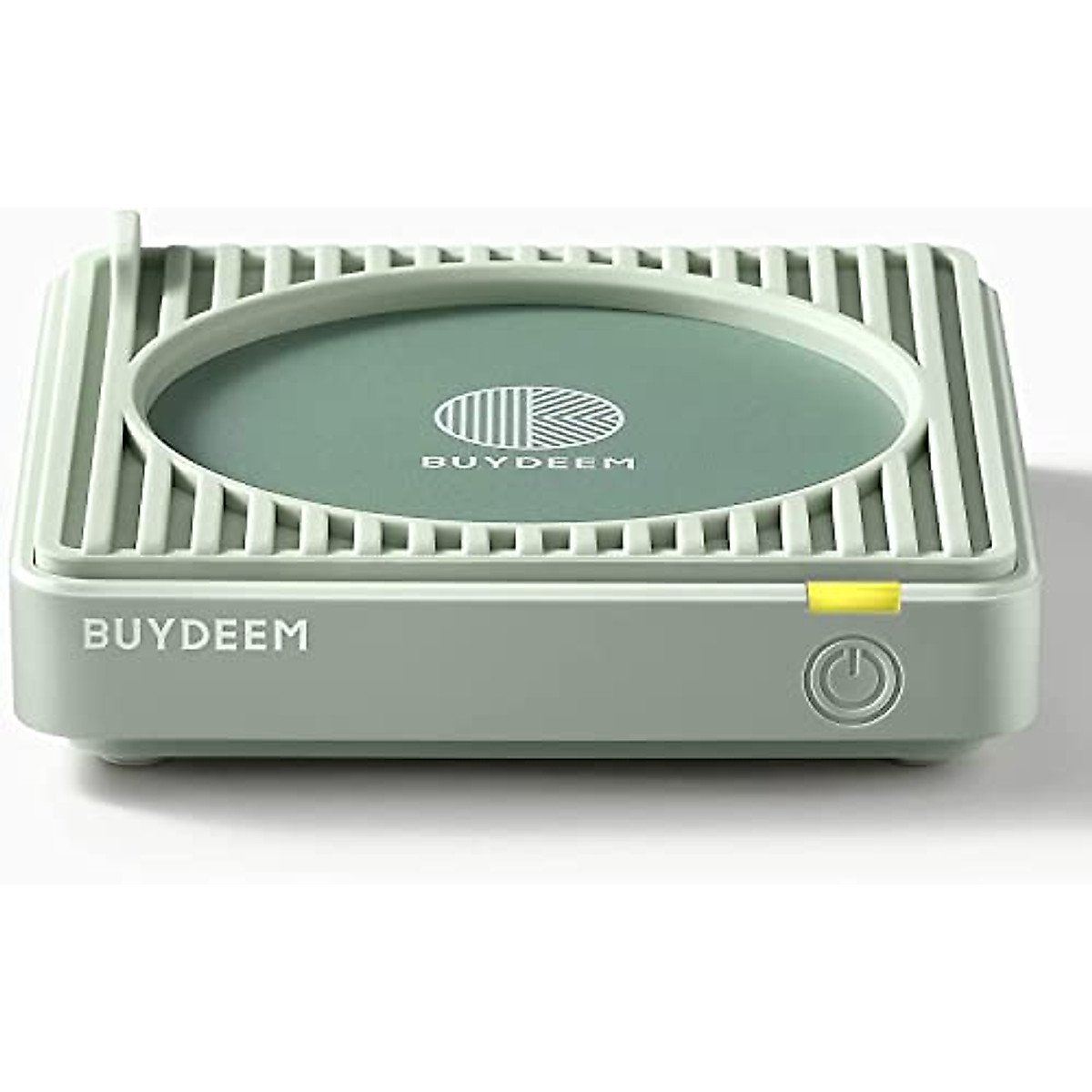 BUYDEEM OA20013 Extra Wide Mug Warmer, One-Touch Beverage Cup Warmer with 2 Temperature Settings and Auto Shut-Off, Perfect for Office Desk Use (Cozy Greenish)