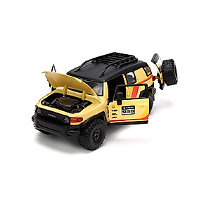 ModelToyCars Toyota FJ Cruiser #938 w/Extra Wheels, Yellow - Jada Toys 33028-1/24 Scale Diecast Car