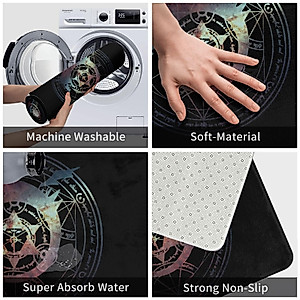 EREUYDT Fullmetal Anime Alchemist Area Rug Decor Carpet Non-Slip Washable Rugs Door Mat for Indoor Outdoor 29x17 Inch