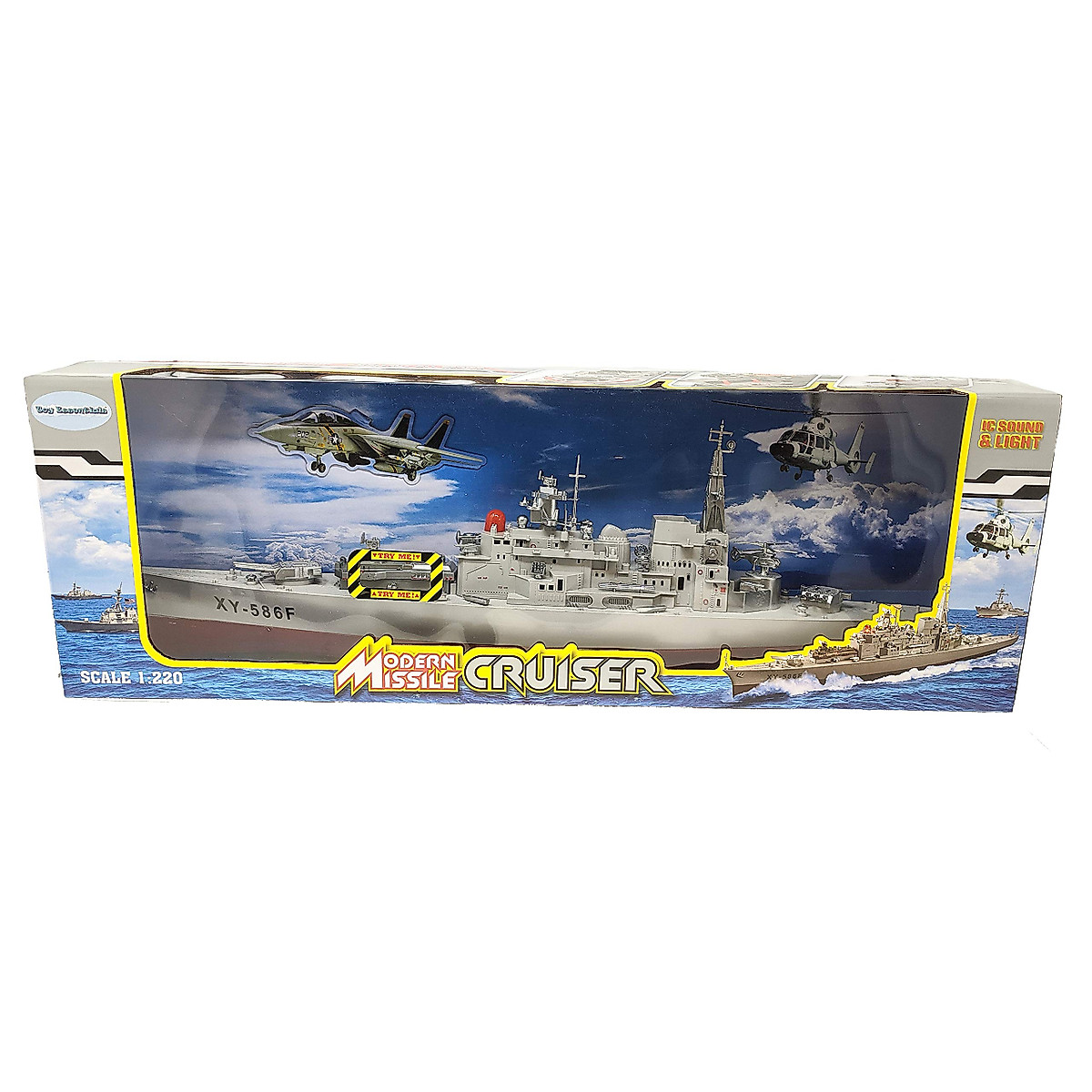 Toy Essentials 28 Inch Military Battleship Warship Aircraft Carrier Sound and Lights