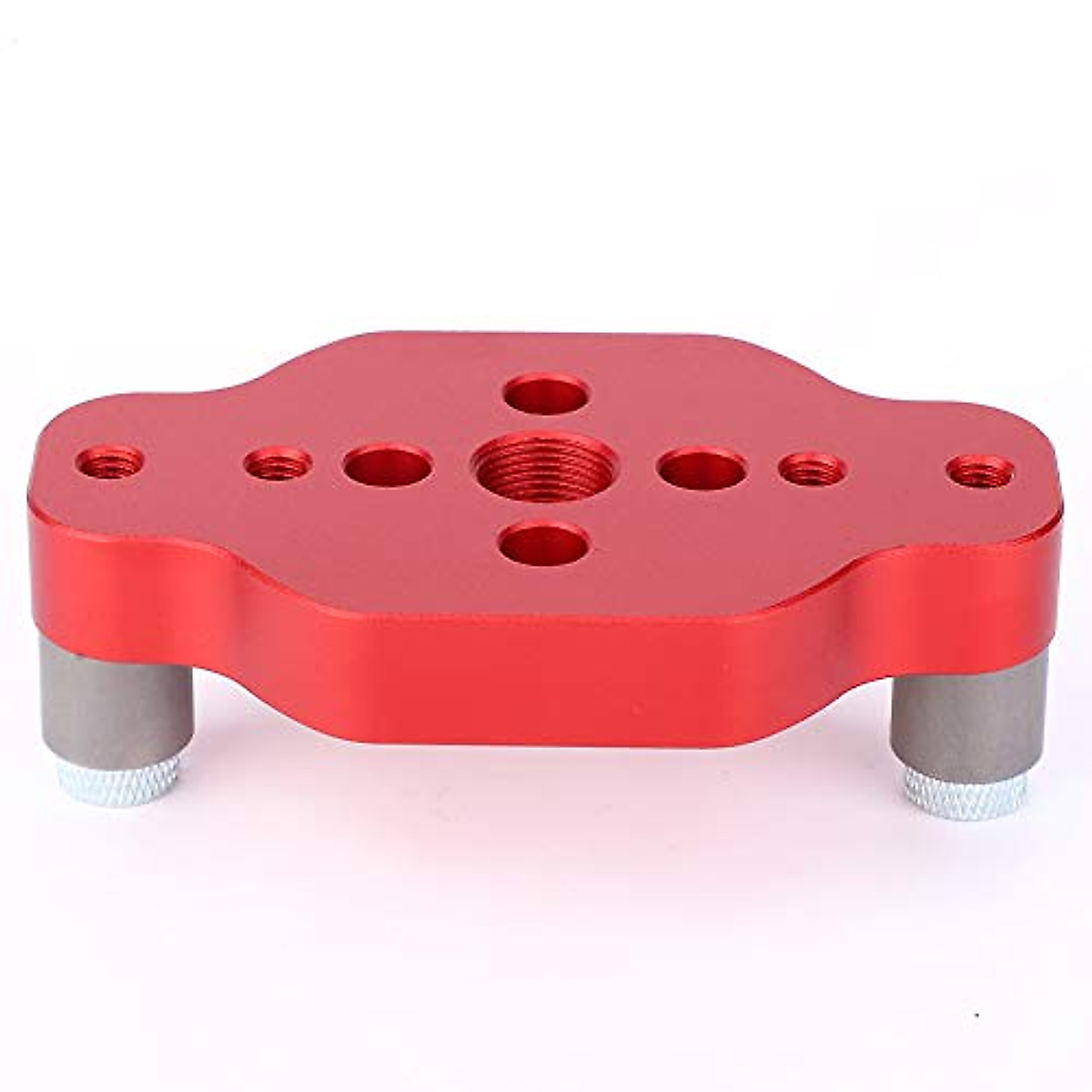 OKJHFD Woodworking Dowel Drill Guide Kit,Woodworking Straight Hole Positioner Aluminum Alloy DIY Drill Guide Drill Guide Self Centering Dowelling Jig for Carpenter(Punch)