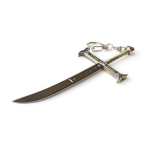 Anime One Piece Necklace Dracule Mihawk Cross Sword Kogatana Zinc Alloy Choker Kolye Men Women Gift Necklaces Pendants Jewelry (Bronze)