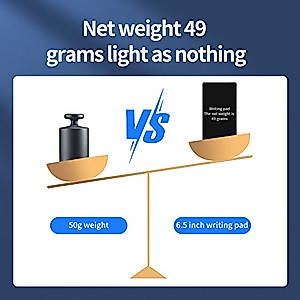 Amoretti Sonnet Mini LCD Writing Tablet, 6.5in Erasable Reusable Electronic Drawing Pads, Electronic scratchpad for Kids and Adults. Black