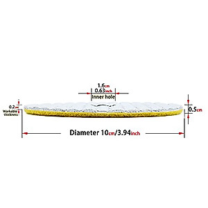 4 Inch Dry 3 Step Diamond Polishing Pads Kit 3-Pcs Step1 for Granite Quartz Marble Concrete Terrazzo