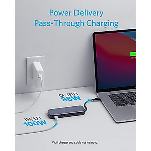 Anker PowerExpand 4-in-1 SSD USB C Hub, with 256G SSD Storage, 4K HDMI, 100W Power Delivery and 2 USB 3.0 Data Ports, for MacBook Pro, MacBook Air, iPad Pro, XPS, and More