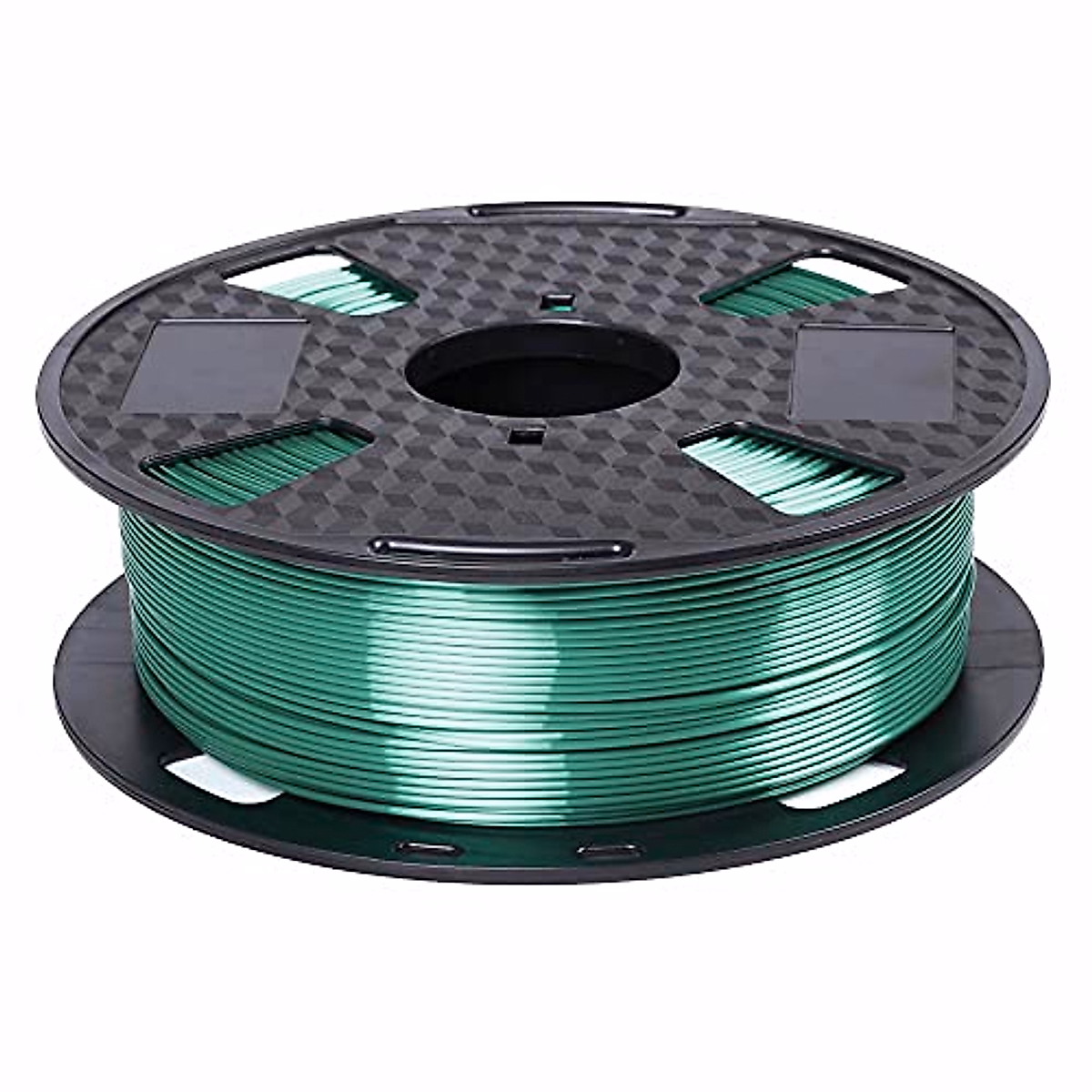Shiny Silk Green PLA Filament 1.75 mm 3D Printer Filament 1KG 2.2LBS Spool 3D Printing Material Shine Silky Shiny Metal PLA CC3D Silk PLA Metallic Sage Green Color