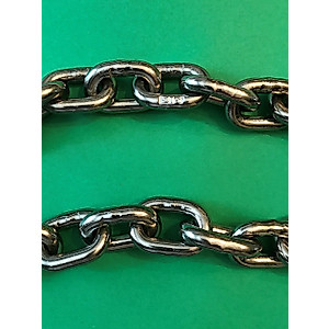 US STAINLESS Stainless Steel 316 Anchor Chain 1/4" (6.3mm) by 6' with shackles