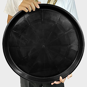 FUOAUYK Plant Saucer 14 16 18 20 22 Inch, Heavy Duty Plant Tray for Pots, Plastic Pot Saucers for Plants, Large Drip Trays for Potted Plants, Round Water Tray for Indoors