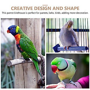 Ipetboom 1 Set Bird Nest Parrot Nest Parrot Bird House Parrot Birdcage Sleeping Bird Bed Decorative Bird House Coconuts Shell Birdcage Decorative Birdcage Resting Bird House Resting Nest