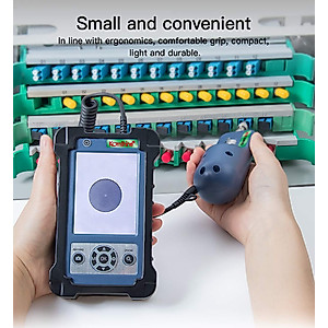 400X Magnification Fiber Optic Inspection Probe KIP-600V, Support Real-time Video Recording + Expansion of TF Card + Four UPC Tips + 3.5 inch HD LCD Display + 4,000mAh Large Battery Capacity FTTX Tool