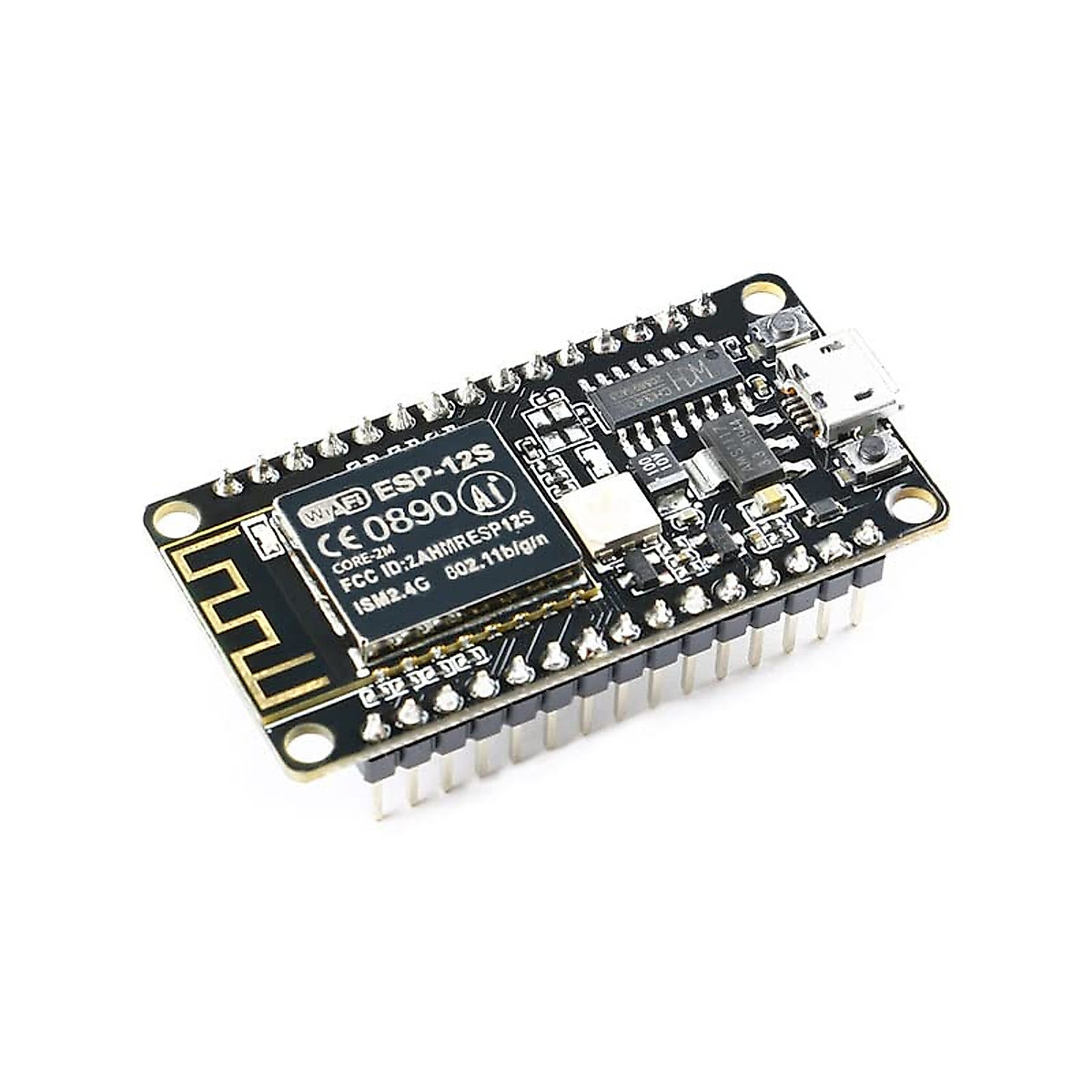 000 JESSINIE 3Pcs ESP-12S NodeMCU Lua WiFi Module Board CH340C Serial Adapter ESP8266WiFi Module IoT Development Board for Smart Home