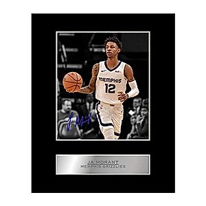 iconic pics Ja Morant Print Signed Mounted Photo Display #01 Printed Autograph Picture Print