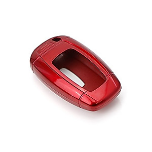 iJDMTOY Glossy Metallic Red Exact Fit Key Fob Shell Cover Compatible With 2018-up Lincoln MKZ MKC Navigator, 2017-up Continental