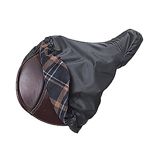 Centaur Fleece-Lined Saddle Cover Black/Brown