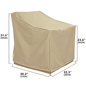 Baner Garden Patio Furniture Covers,Outdoor Furniture Cover Waterproof,Patio Furniture Set Covers for 4 Piece Outdoor Conversation Set,Patio Covers Set Beige