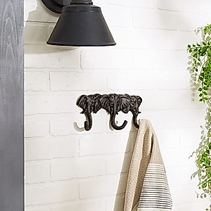 Accent Plus Triple Elephant Wall Hook
