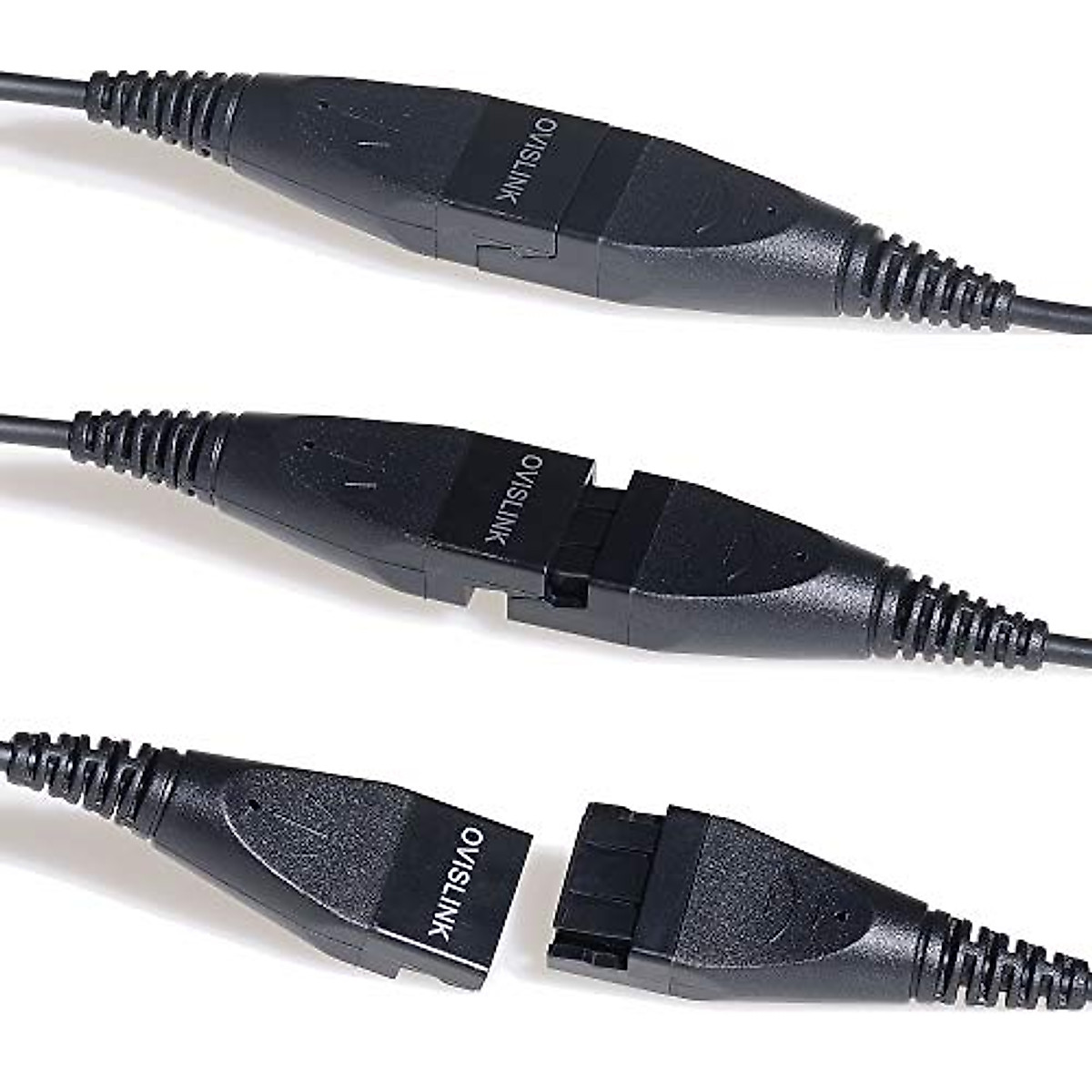 OvisLink Dual Ear 2.5mm Call Center Headset for Cisco SPA Series, Polycom SoundPoint IP 321/331 and Pro SE-220/225 | Premium Voice for Professional Call Center and Office Phones | Comfort All-Day