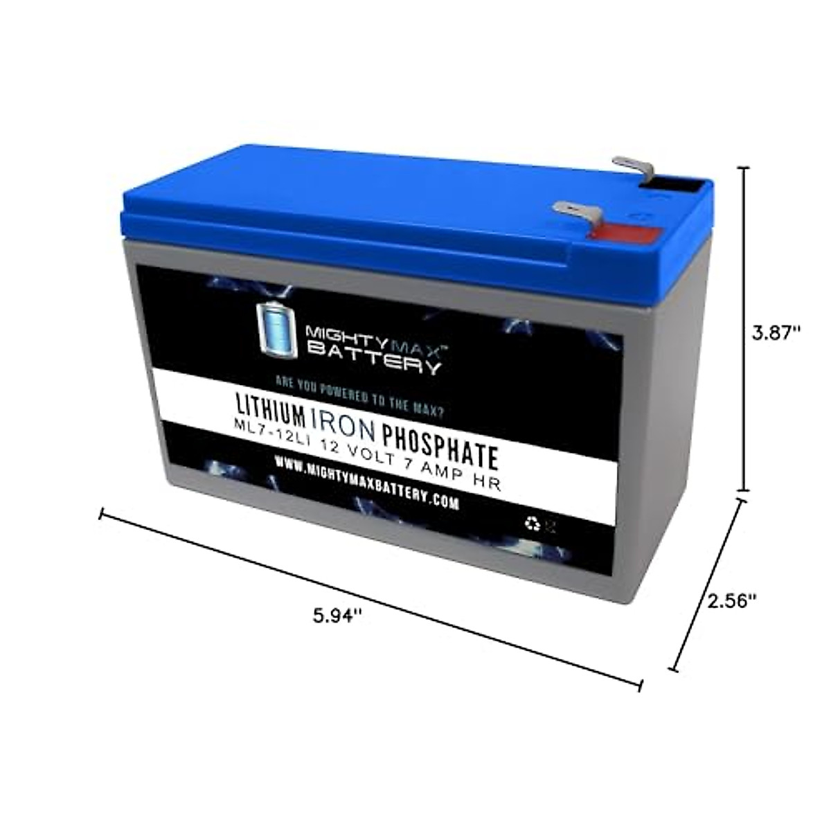 Mighty Max Battery 12V 7AH Lithium Battery Replaces Mighty Mule Gate Opener FM500 502