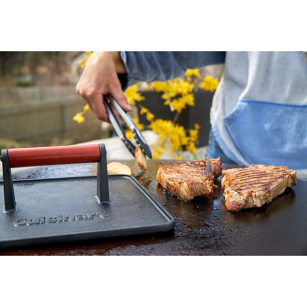 Cuisinart CGPR-223 XL Cast Iron Griddle Press