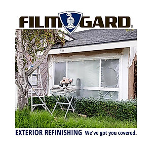 Film-Gard 626033 Construction Plastic Sheeting 10' Width X 100' Length X 6 mil Thick, Clear, 1 Count