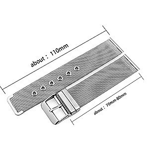 milanese Quick Release Watch Band Stainless Steel Mesh Watch Strap Watchband Replacement Bracelet Pin Buckle Design for Smart Watches 10 12 14 16 18 20 22mm ( Color : Gold , Size : 10MM )