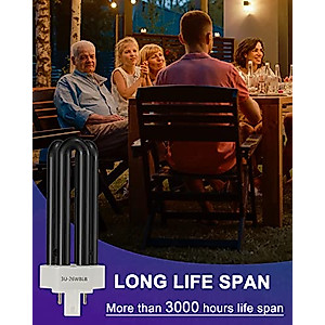 43050 Replacement Bulbs Compatible with Dynatrap DT1775 1 Acre and DT1750 3/4 Acre Bug Zapper, 3U 26W Black Light Bulb for Mosquito & Flying Insect Trap Light, 3 Pack