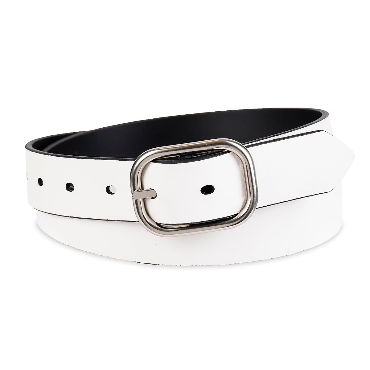 Dickies Women's Reversible Belt, Black/White, Small