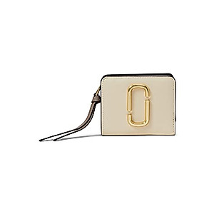 Marc Jacobs Snapshot Mini Compact Wallet New Cloud White Multi One Size