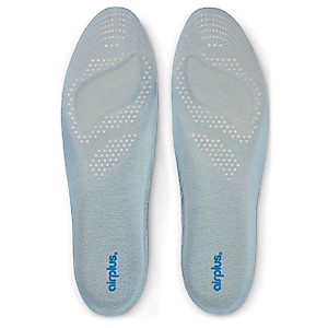 Airplus Extreme Active Gel Lightweight and Breathable Shoe Insoles for Cushion and Support, Men's, Size 7-13