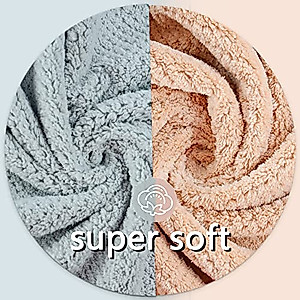 Chloven 2 Pack Extra Large Microfiber Hair Towel Wrap for Women,43 inch X 24 inch Anti Frizz Hair Drying Towel with Elastic Strap,Hair Wrap Towels Absorbent Quick Dry Hair Turbans for Drying Long Hair