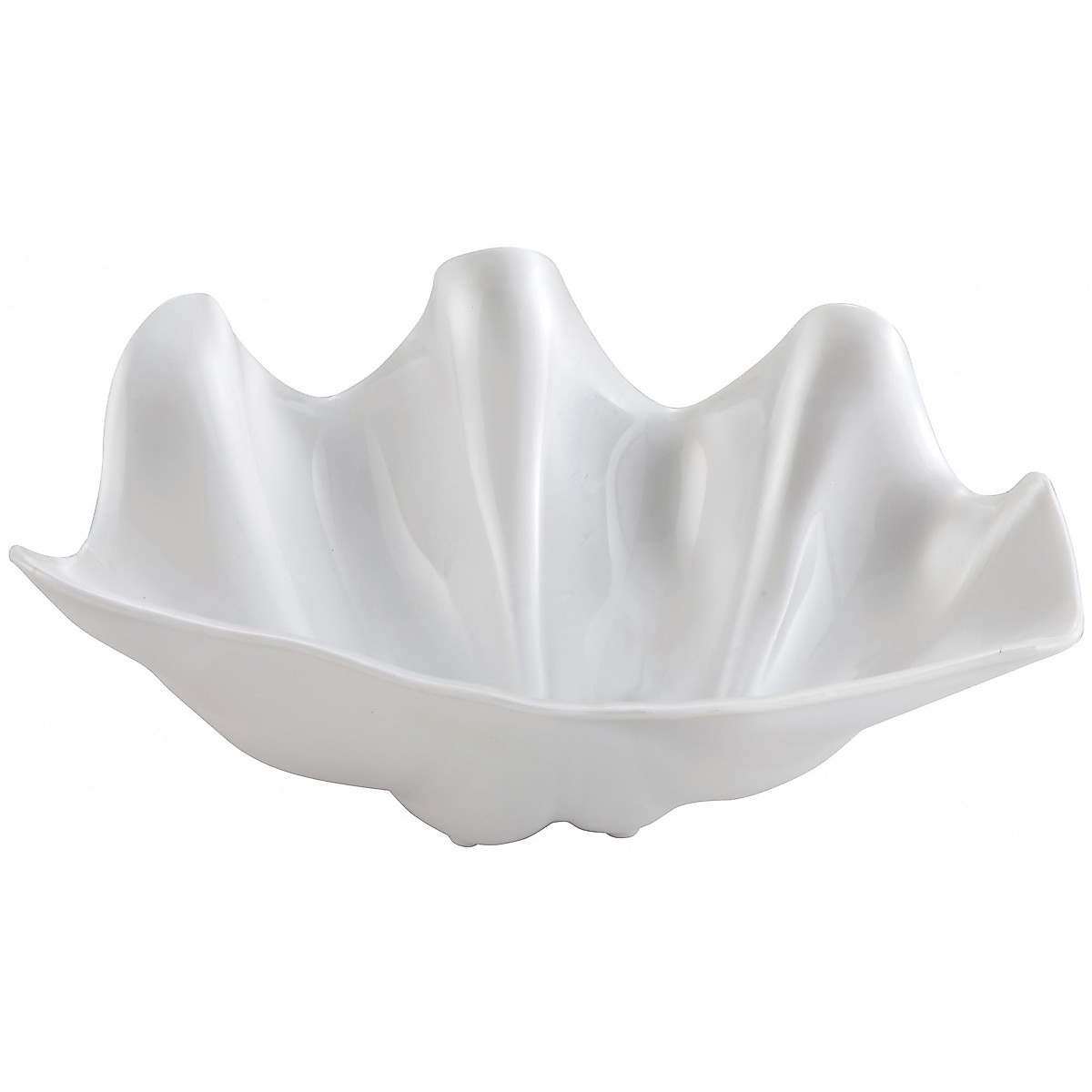 Winco PSBW-1W Shell Bowls, 22 Ounce, Pearl
