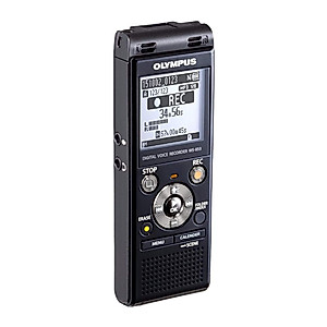 Olympus WS-853 Digital Voice Recorder (Black) with Hard-Case Bundle (3 Items)