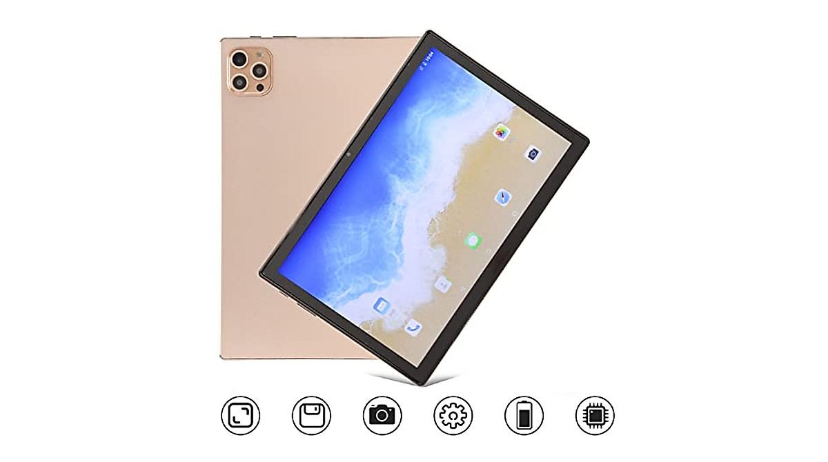 Kids Tablet with 4G Calling - 10 Inch Gold Design