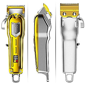 Hatteker Mens Hair Clippers Professional Cordless Hair Beard Trimmer Haircut Grooming Kit Rechargeable