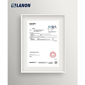 LANON Nitrile Chemical Resistant Gloves, Reusable Heavy-Duty Rubber Gloves with MicroFoam Textured Palm, Acid, Alkali and Oil Protection, Black, Large