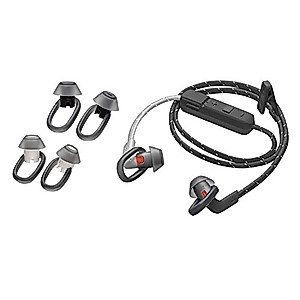 Plantronics BackBeat FIT 300 Sweatproof Sport Earbuds, Wireless Headphones, Black/Grey