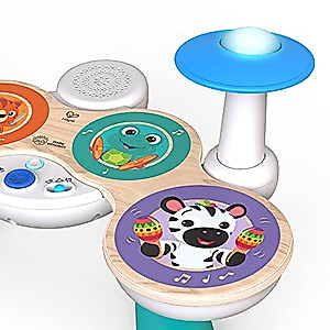 Baby Einstein Together in Tune Drums​ Safe Wireless Wooden Musical Toddler Toy, Magic Touch Collection, Age 12 Months+