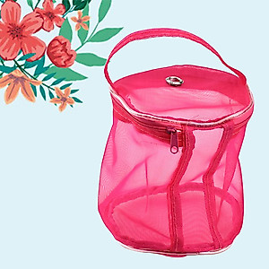 Ciieeo Portable Knitting Yarn Balls Accessories Storage Tote Bags Knitting Bag Yarn Mesh Container Empty Yarn Basket Mesh Storage Bag Knitting Yarn Bag Yarn Tote Crochet Organizer Travel