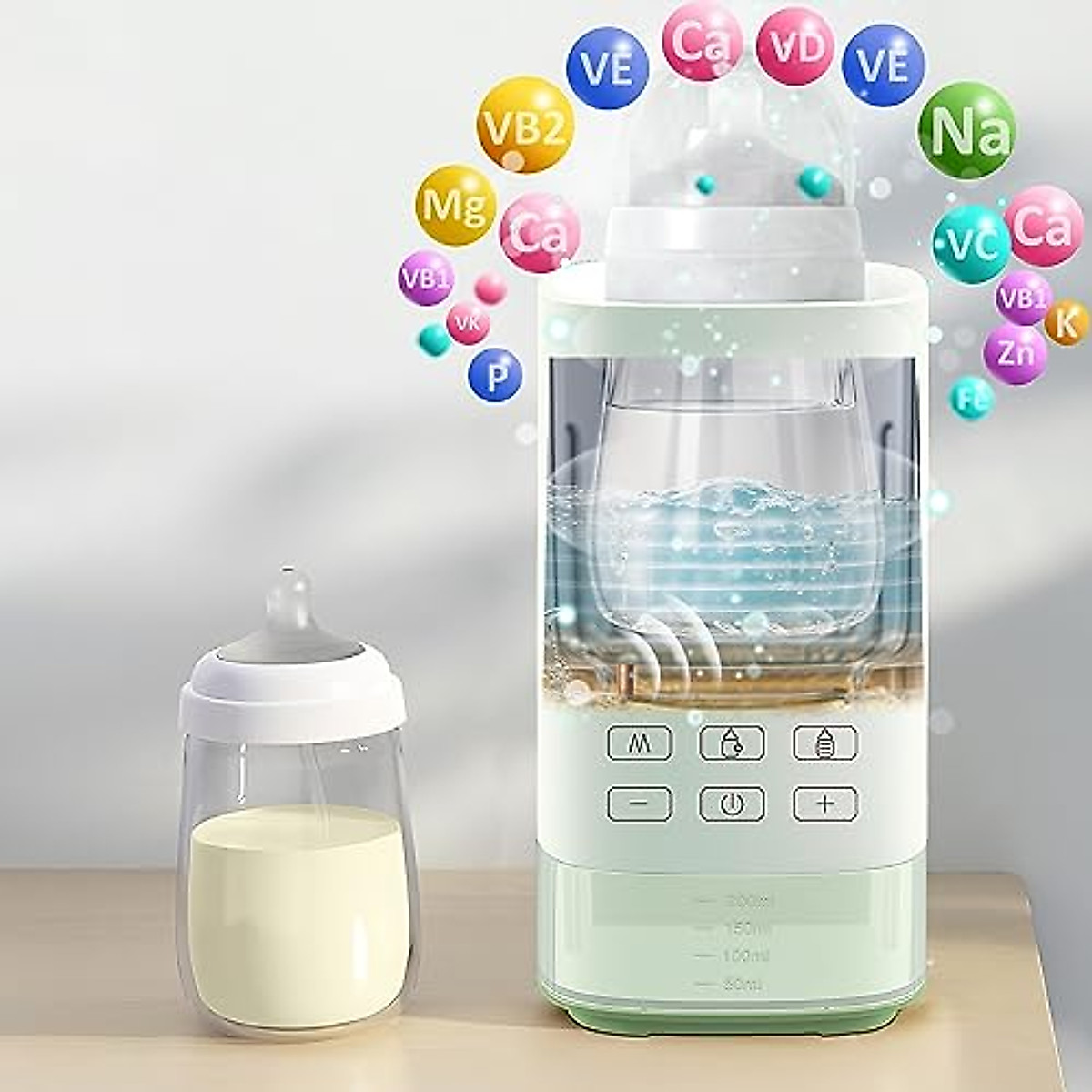MOMMED Bottle Warmer, Fast Bottle Warmer with Accurate Temperature Control and Automatic Shut-Off,Fast Bottle Warmers for All Bottles with Breastmilk or Formula