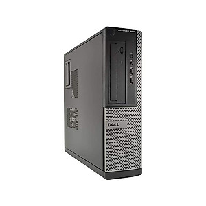 Dell Optiplex 3010 PC with 24-inch FHD Dell Monitor, Wireless Keyboard and Mouse, Gel Mousepad, WiFi, Intel i5, 8GB Memory, 240GB SSD Storage, Windows 10 (Renewed)