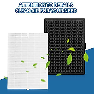 Filter B 114190 Replacement for Winix Air Purifier 9500 and U300 Filters, 3-in-1 Filtration System Includes Fine Pre-Filter, H13 True HEPA, and Activated Carbon, Black