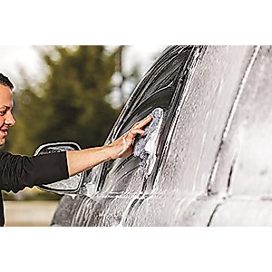 Griot's Garage 10295 Microfiber Plush Edgeless Wash Cloths (Set of 2),Gray,Small