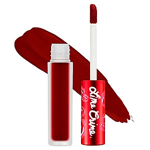 Lime Crime Velvetines Liquid Matte Lipstick, Feelins (Deepest True Red) - Bold, Long Lasting Shades & Lip Lining - Stellar Color & High Comfort for All-Day Wear - Talc-Free & Paraben-Free