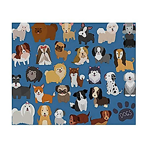 ZZKKO Animal Dog Vacuum Insulated Stainless Steel Water Bottle, Puppy Thermos Cup Water Bottle Travel Mug BPA Free Double Walled 17 OZ for Outdoor Sports Camping Hiking Cycling