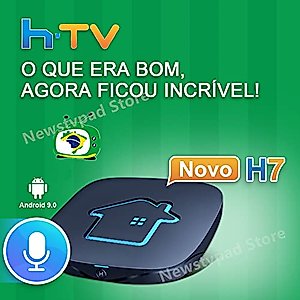 2023 HTV 7 Box Brazil H.TV7 H7 TV Brazil New Version Brazilian TV Box Support WiFi 2.4GHz/ 5GHz 4K UHD HDR Bluetooth 4.2
