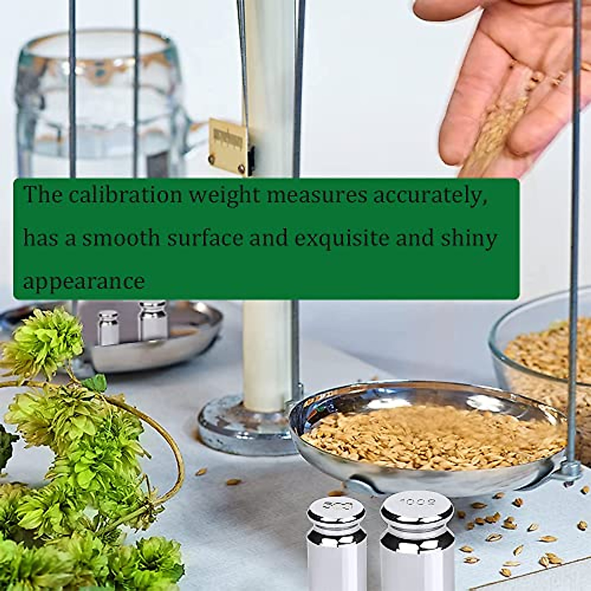 Utoolmart Calibration Weight Set 2KG in Total (10g 20g 20g 50g 100g 100g 200g 500g x 2Set) M2 Precision Chrome Plated Steel for Digital Balance Scales 2 Set