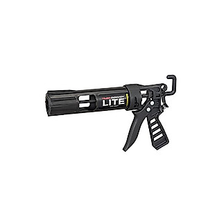 TAJIMA Caulk Gun - 1/10 Gallon (10 oz) Convoy Lite Caulking Tool with Ultra Lightweight ABS Construction & Auto Flow Stop - CNV-100LT