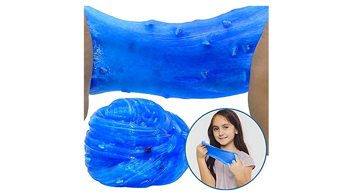 HFCHUPIN Blue Crunchy Crystal Slime - Super Soft Kids Toy