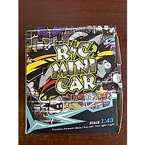 Kizeefun Remote Control Car for Toddlers, Mini RC Car for Kids, Boys and Girls with 1: 43 Scale, 4 Channels, Toy for Toddlers and Kids 3, 4, 5,6, 7, 8 Year Old (4 AA Batteries Included)