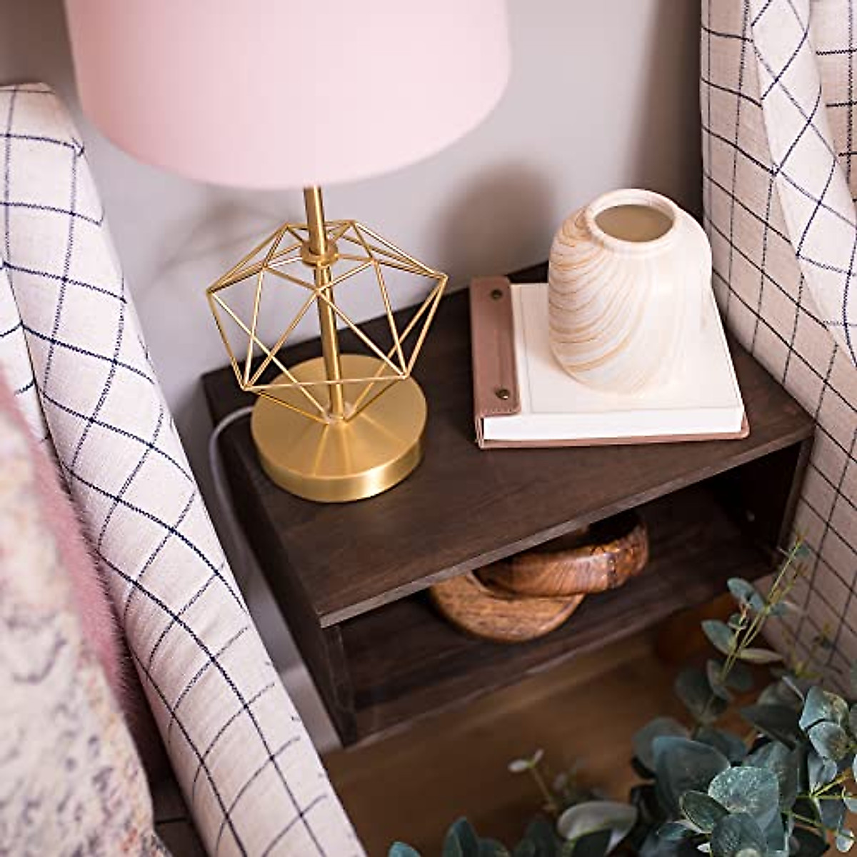 Cub River Enterprises Floating Nightstand | Wall Mounted Nightstand, Wood Bedside Shelf and Floating Nightstands for Bedrooms - Handmade Floating Table or End Table (10.5”D x 7”H x 15.5”W)